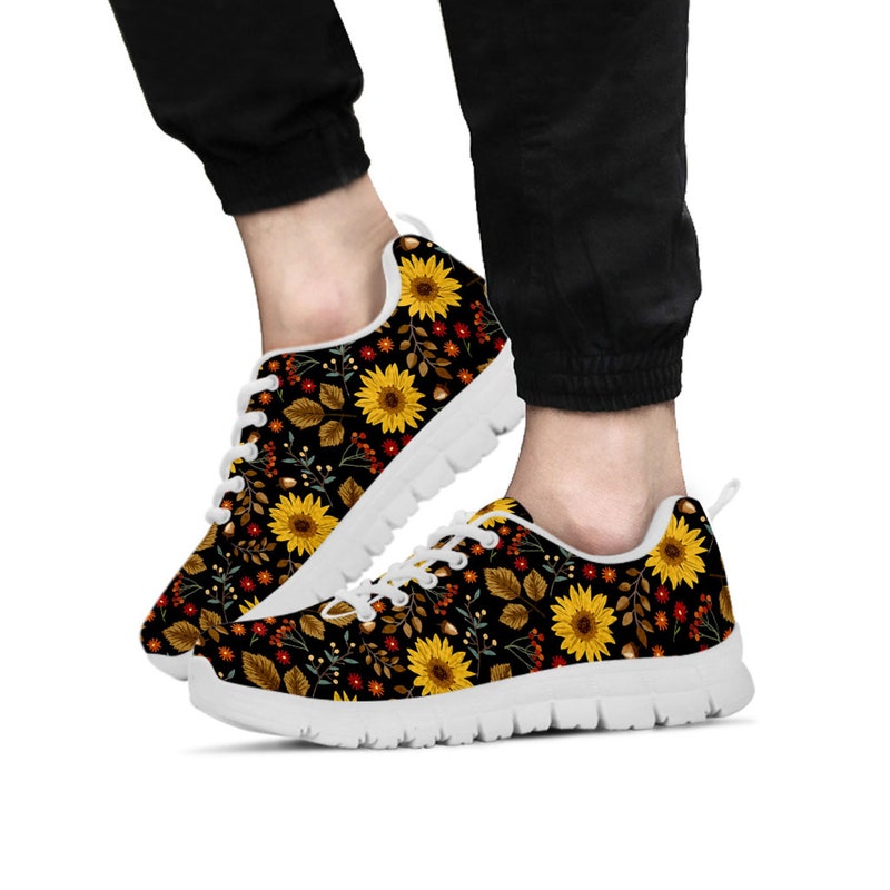 Sunflower Sneakers - Etsy