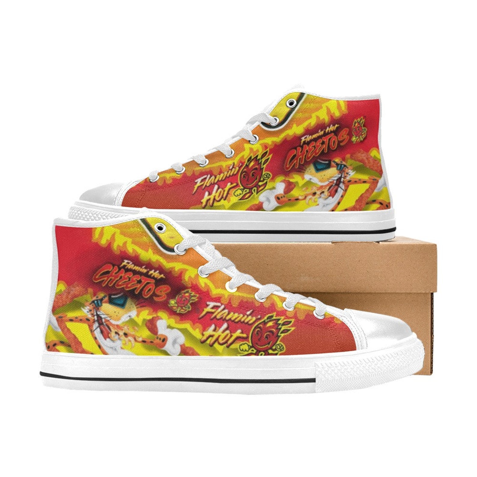 Hot Cheetos Shoes Hot Cheetos High Top Sneaker Junk Food Fan - Etsy Ireland