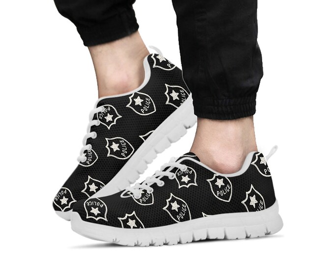 Police Shoes, Police Sneaker, Police Lover Tennis Shoe, Custom Shoe ...