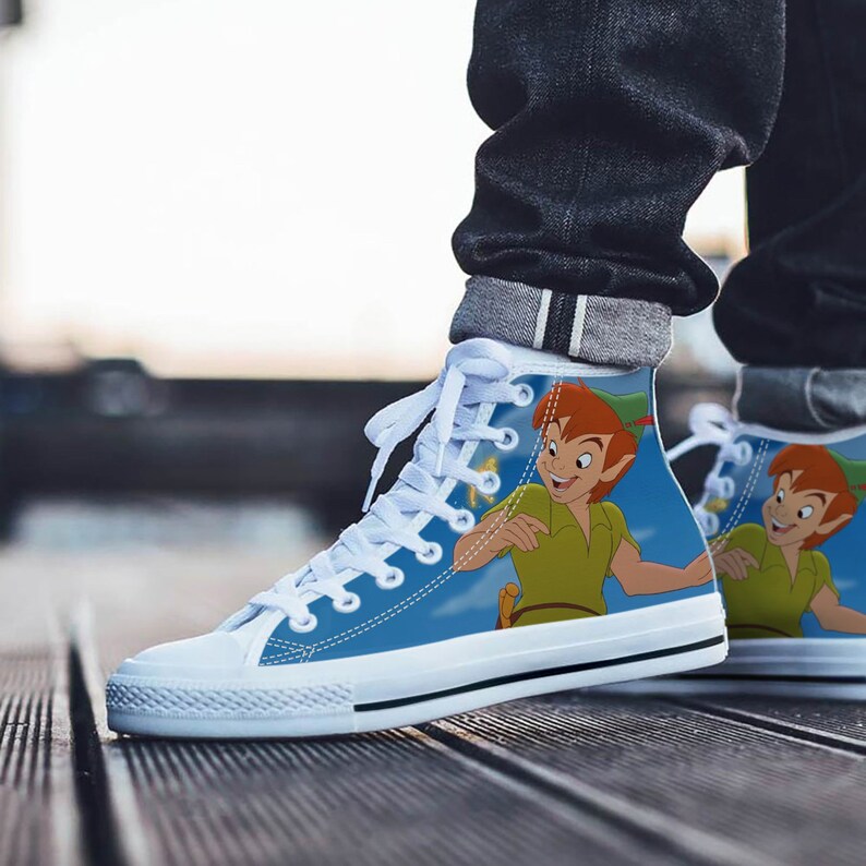 Peter Pan Shoes Peter Pan High Top Sneaker Peter Pan Fan - Etsy
