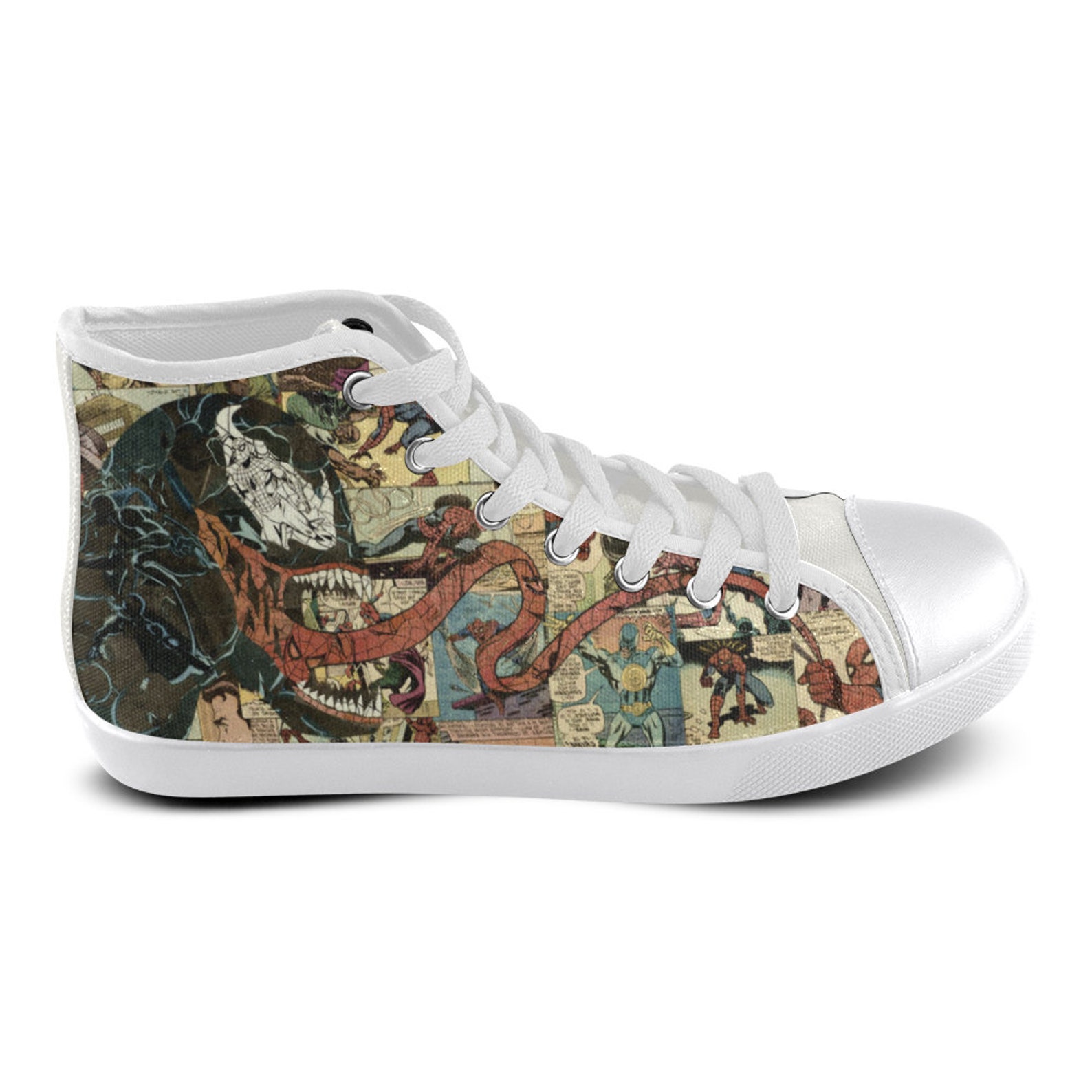 Venom Shoes Venom High Top Sneaker Comic Book Fan Converse - Etsy
