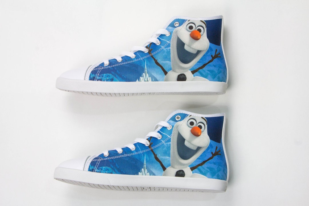 Frozen Olaf Shoes Frozen Olaf High Top Sneaker Fan Converse - Etsy