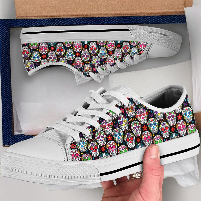 Sugar Skull Converse - Etsy