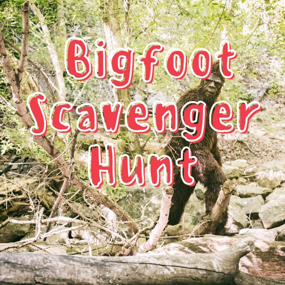 Bigfoot Scavenger Hunt Sasquatch Search Hunt for Bigfoot - Etsy
