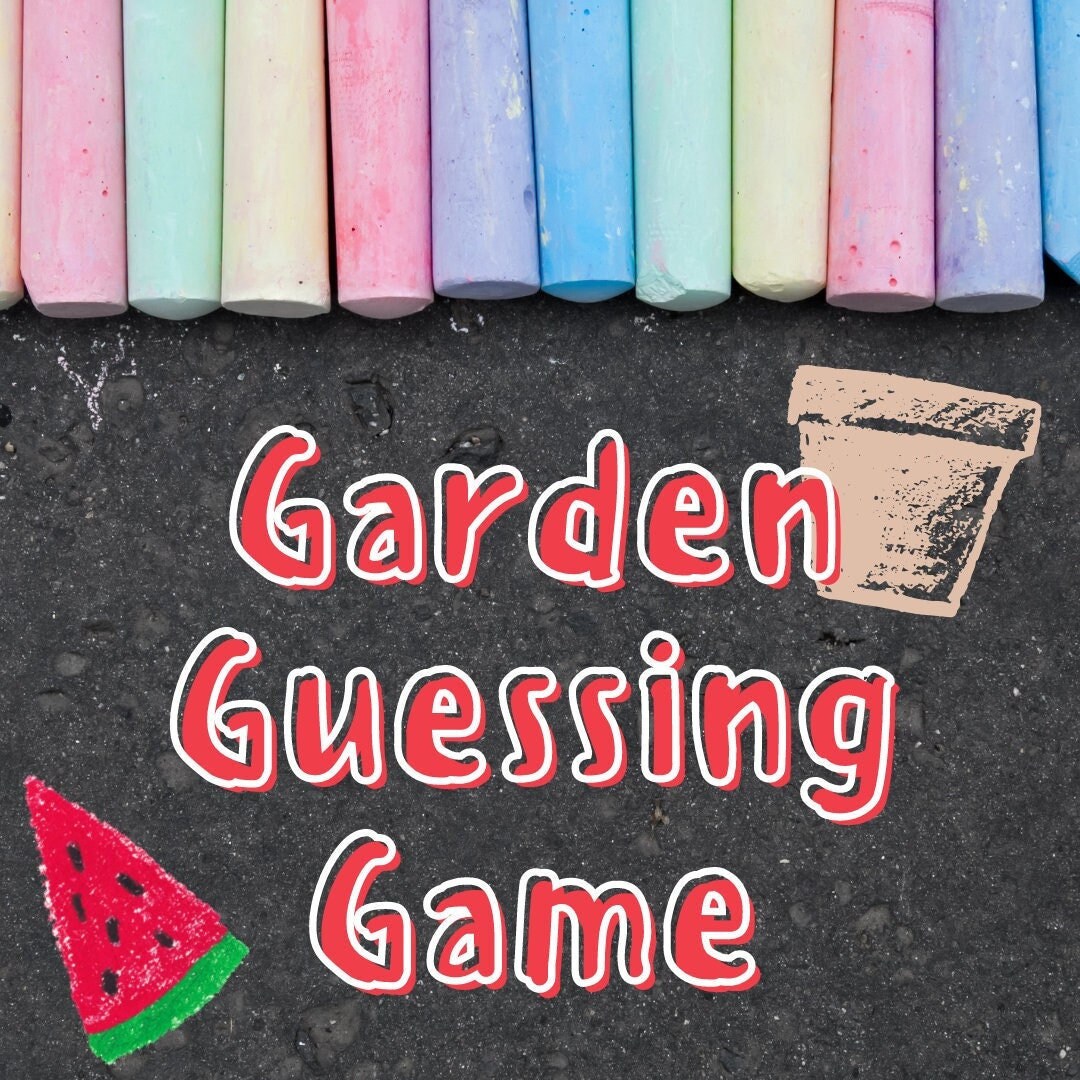 Garden Guessing Game | Draw & Guess | Kid's Garden Activity | Garden ...