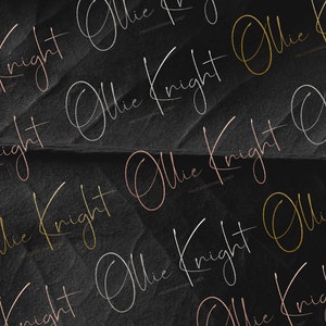 OLLIE | Signature Text Logo Design, Bakery Logo, Minimalist Modern Logo ...