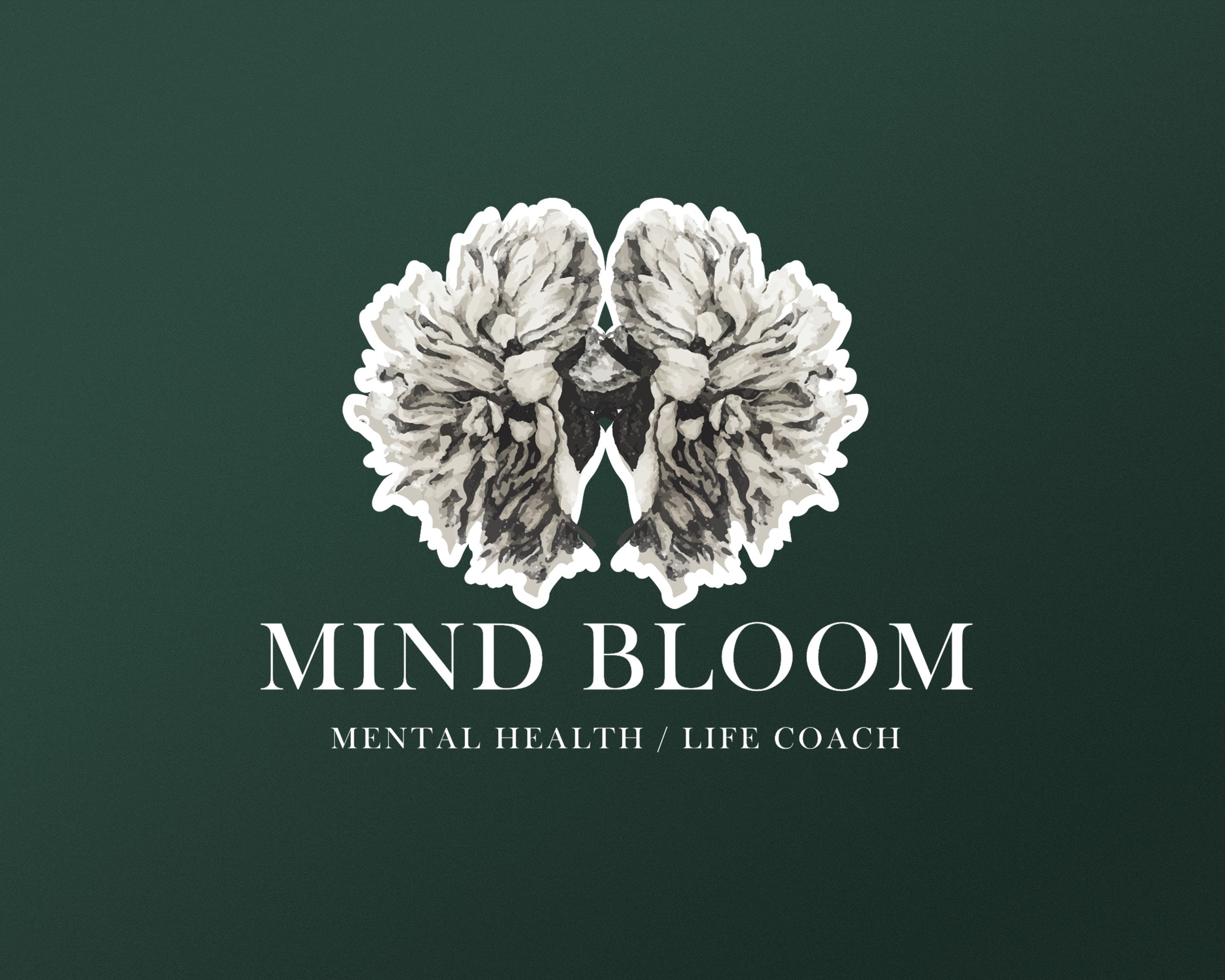 MIND BLOOM | Mental Health Logo - Premade Diy Logo - Name Business Spa ...