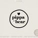 PIPPA | SET | Minimal Childrens Logo, Fun Premade Logo, Kids Clothing ...