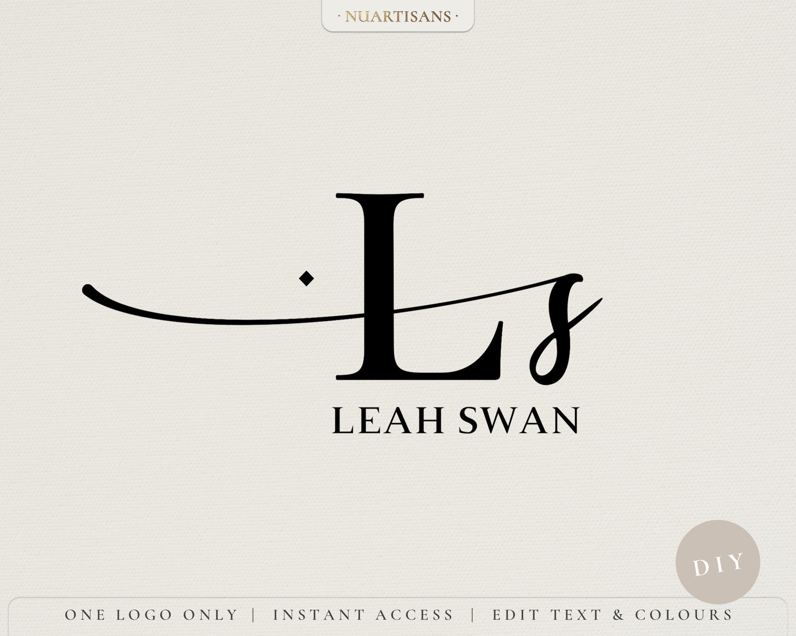 LEAH Influencer Blogger Business Logo Premade Diy Logo - Etsy