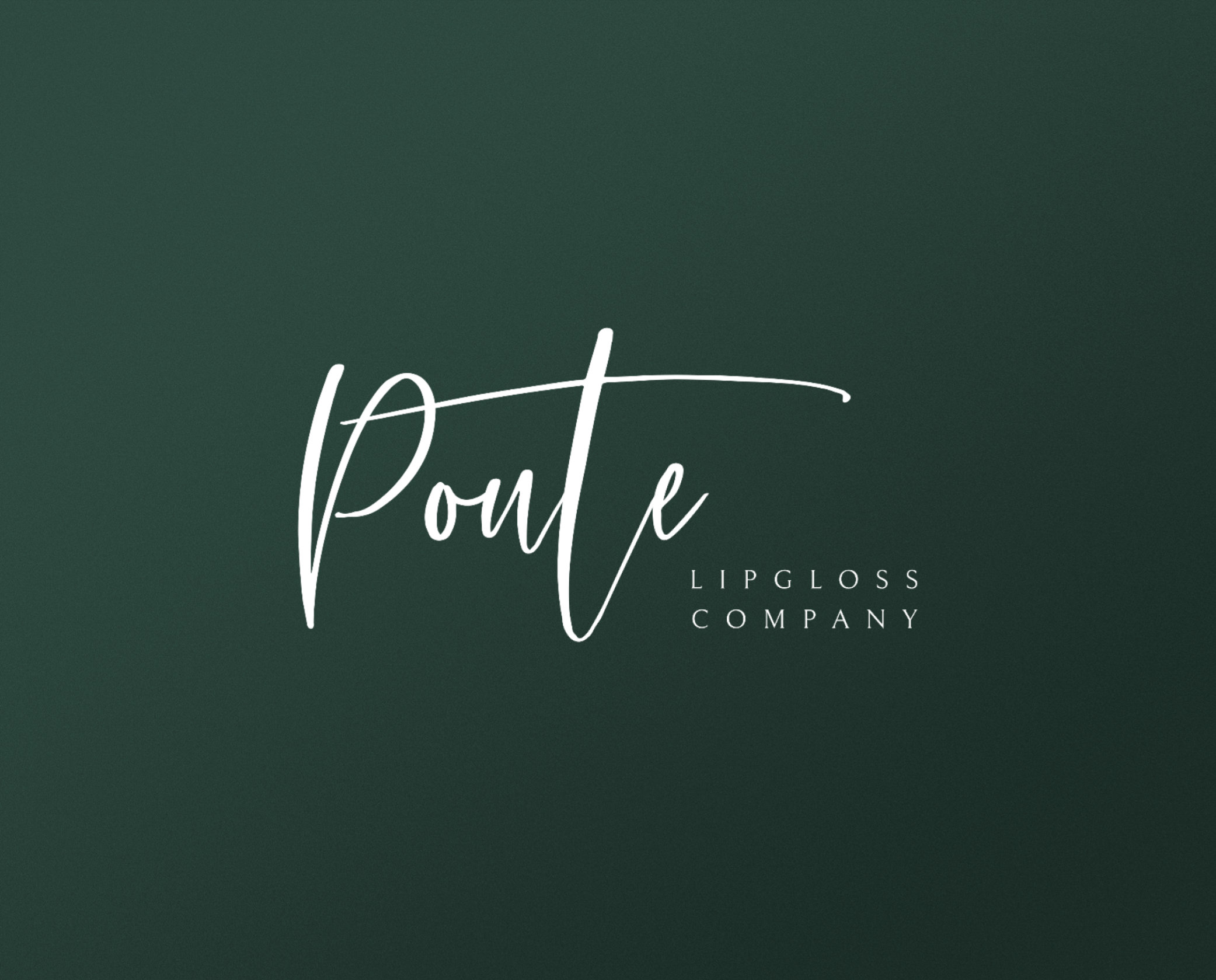 POUTE Lipgloss Logo Premade Beauty Diy Logo Design - Etsy