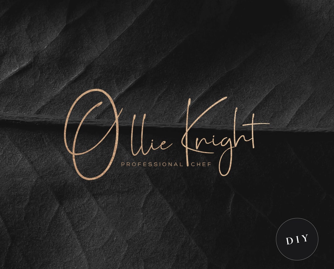 OLLIE | Signature Text Logo Design, Bakery Logo, Minimalist Modern Logo ...