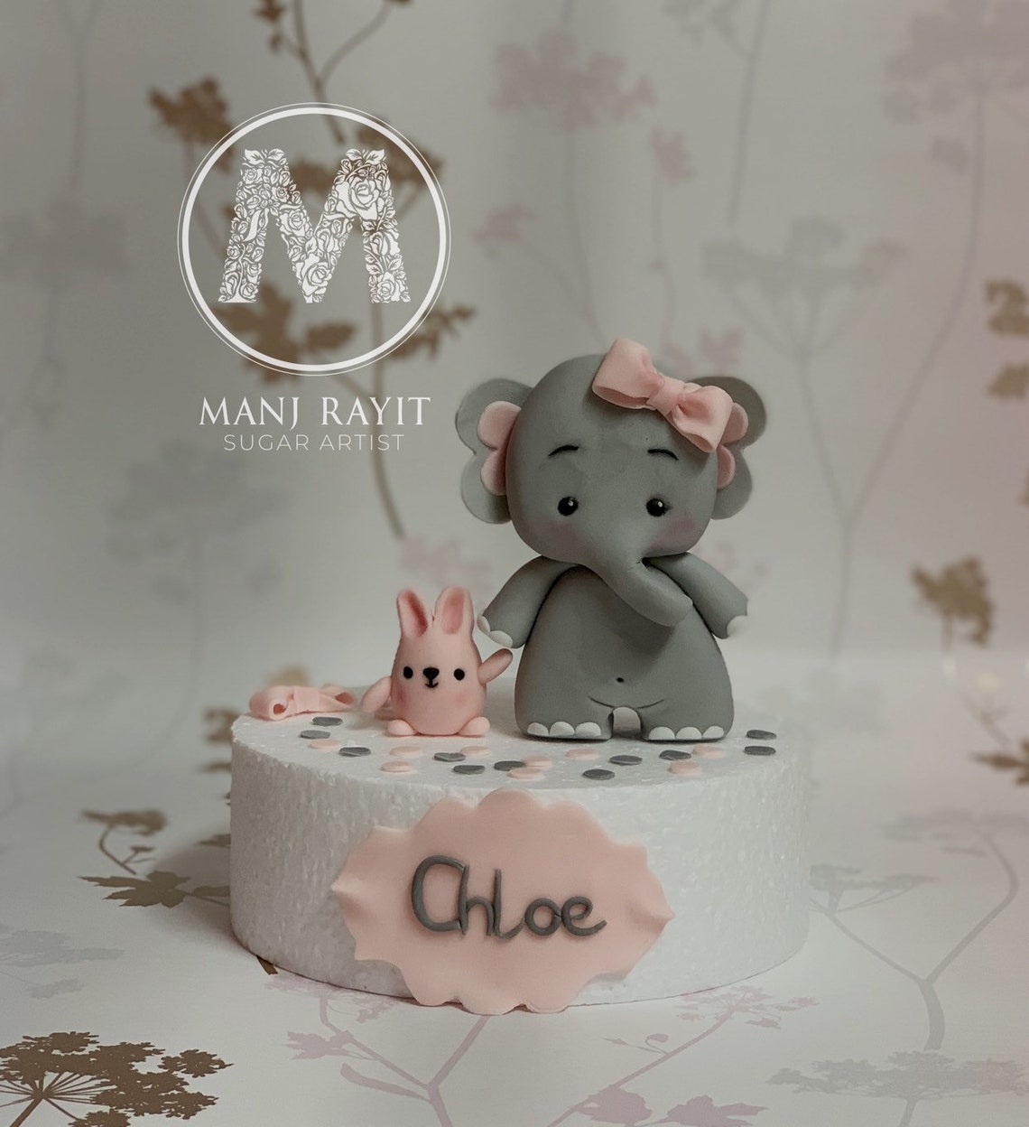Elephant Cake Topper - Etsy
