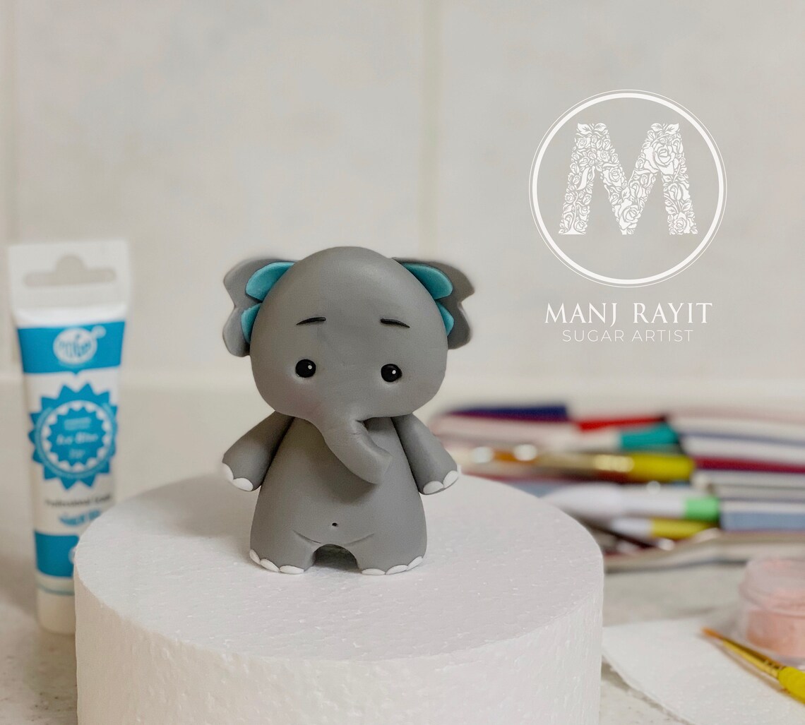 Elephant Cake Topper - Etsy