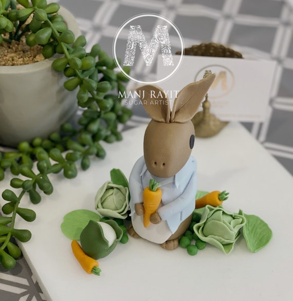 Peter Rabbit & Vegetables Cake Toppers - Etsy