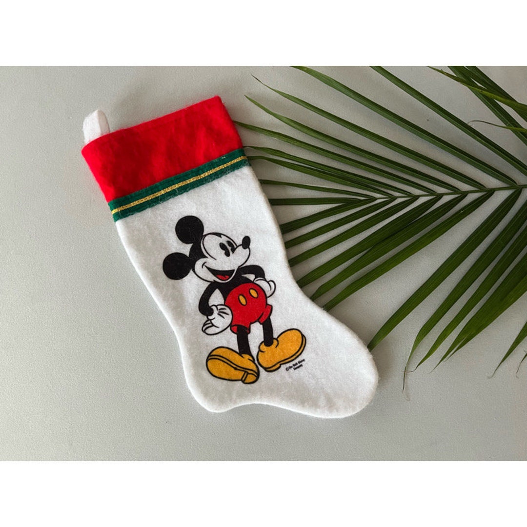 VINTAGE Mickey Mouse Christmas Stocking - Etsy