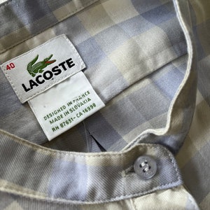 LACOSTE: Lilac Check Tunic Shirt Dress - Etsy