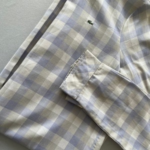 LACOSTE: Lilac Check Tunic Shirt Dress - Etsy