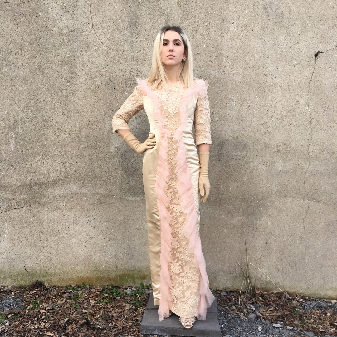 VINTAGE; Old Hollywood Formal Gown - Etsy