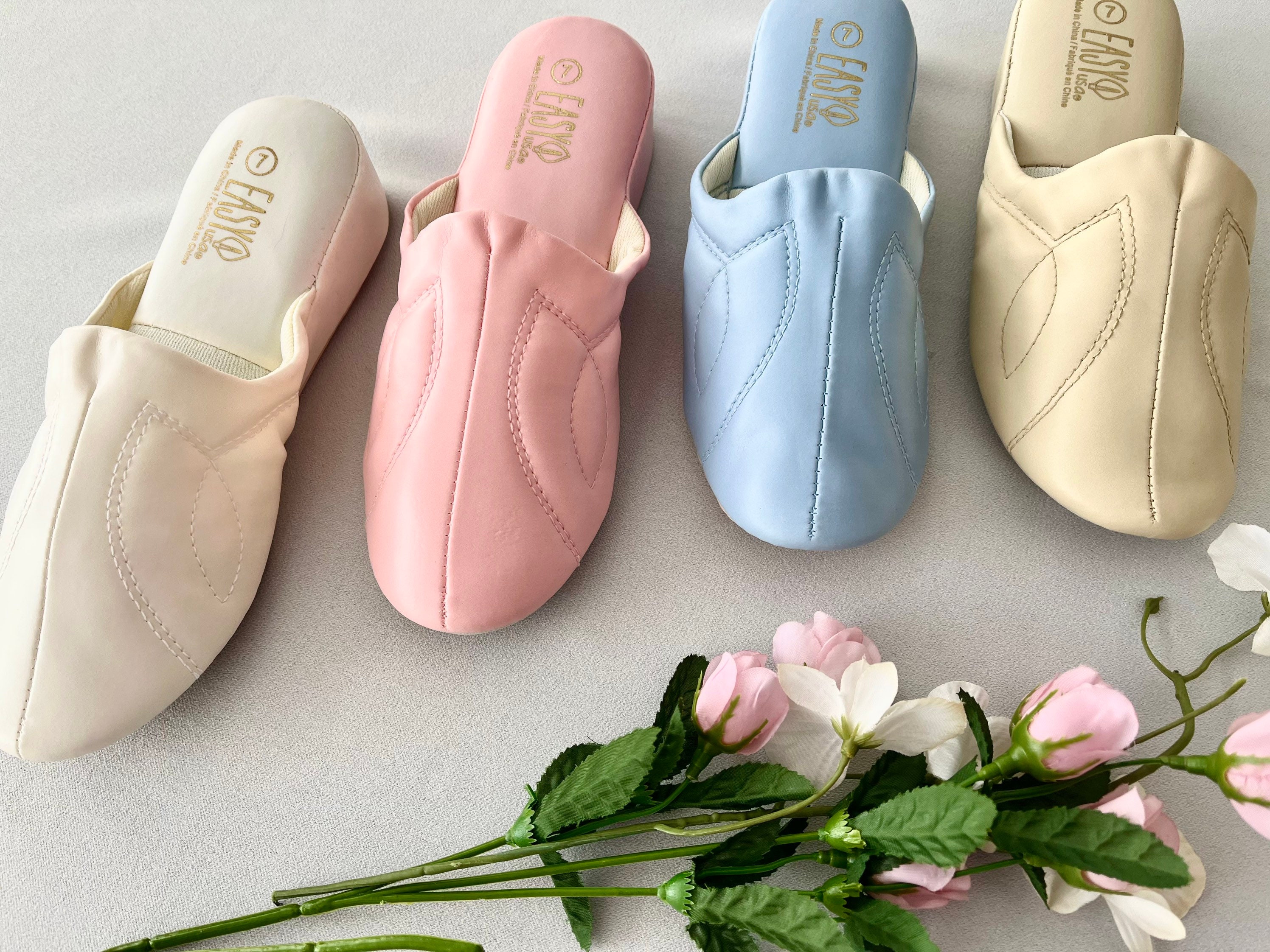 DEADSTOCK Pastel Granny Slippers Boudoir Slippers Slip Ons - Etsy