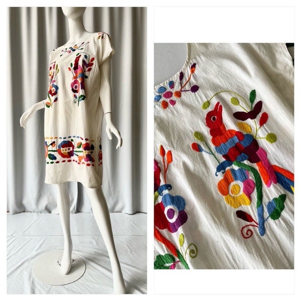 Mexican Embroidered Dress - Etsy