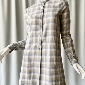 LACOSTE: Lilac Check Tunic Shirt Dress - Etsy
