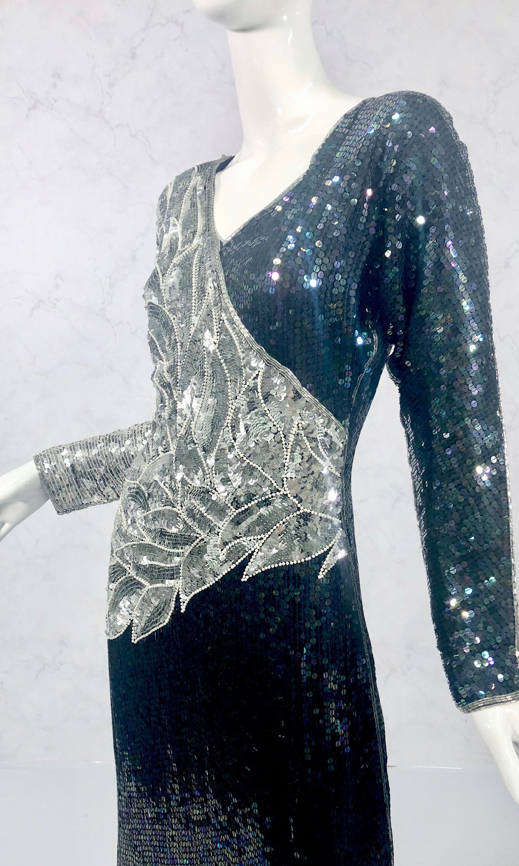 VINTAGE Sequin Dress - Etsy