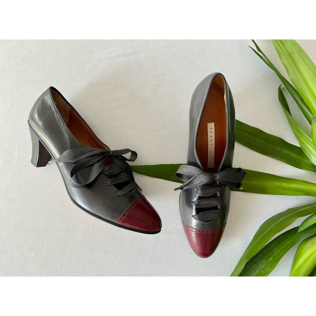 PERRY ELLIS: Oxford Pumps Ribbon Tie - Etsy