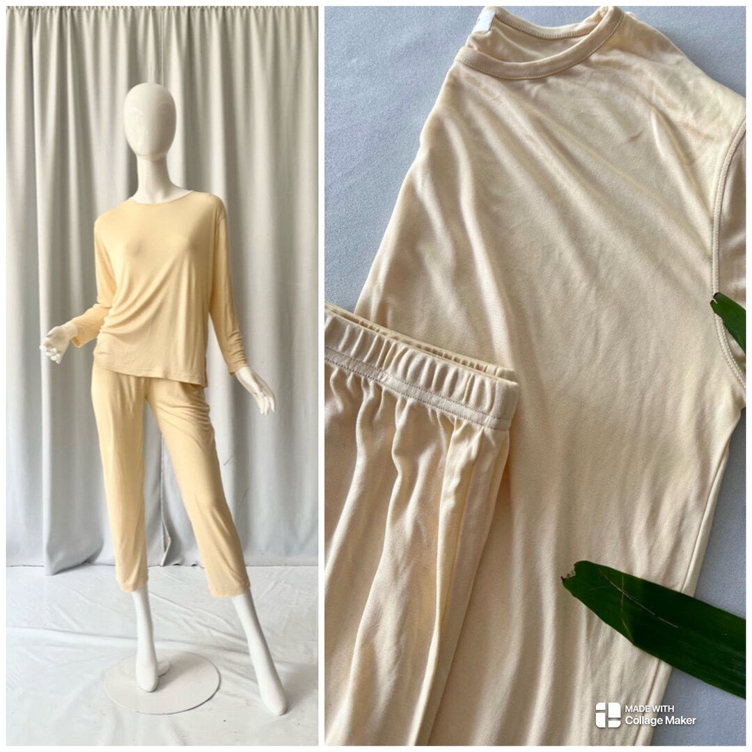 DESIGNER Silk Knit Pyjama Lounge Set - Etsy