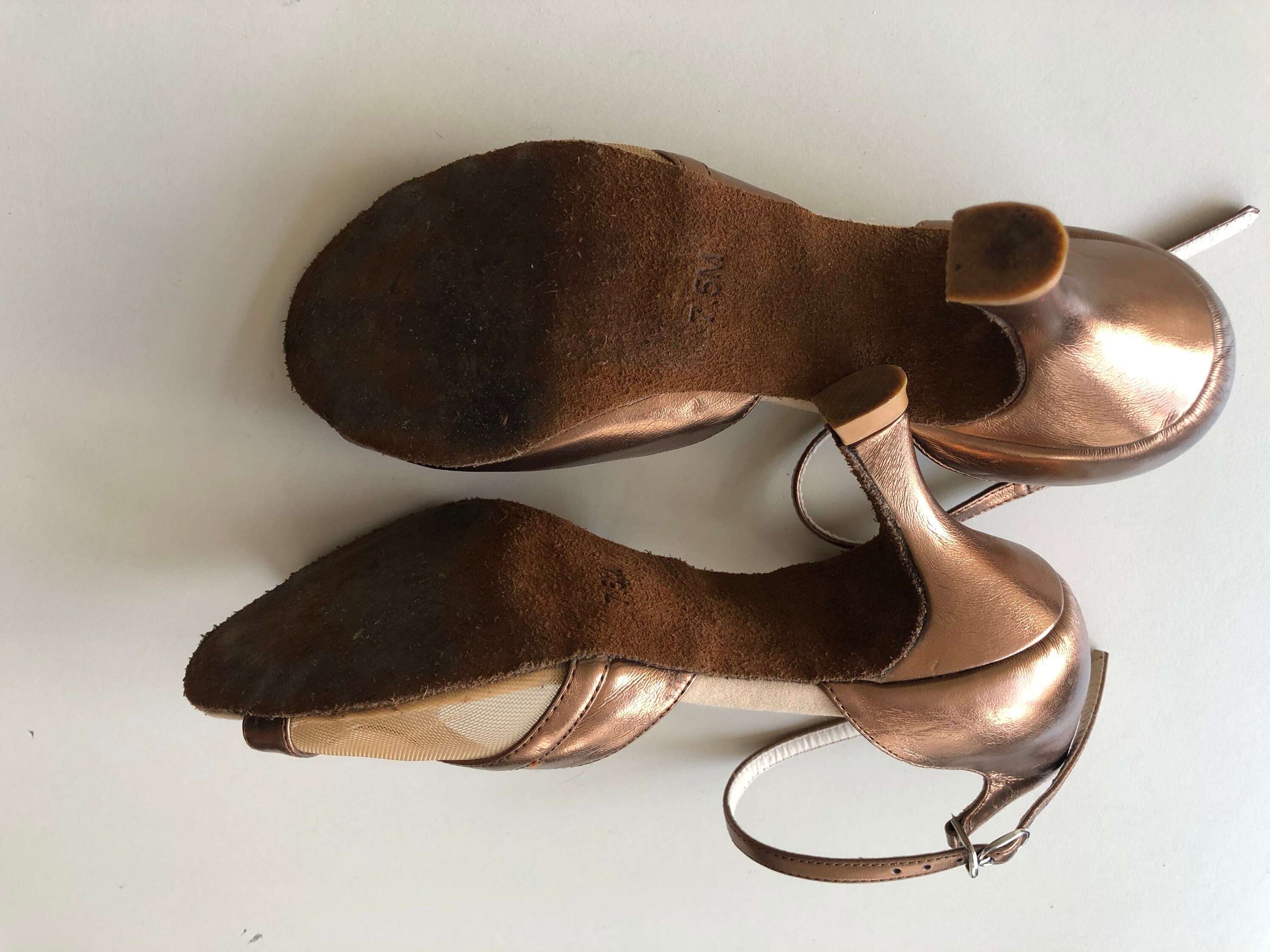 VINTAGE Metallic Open Toe Dance Shoes - Etsy