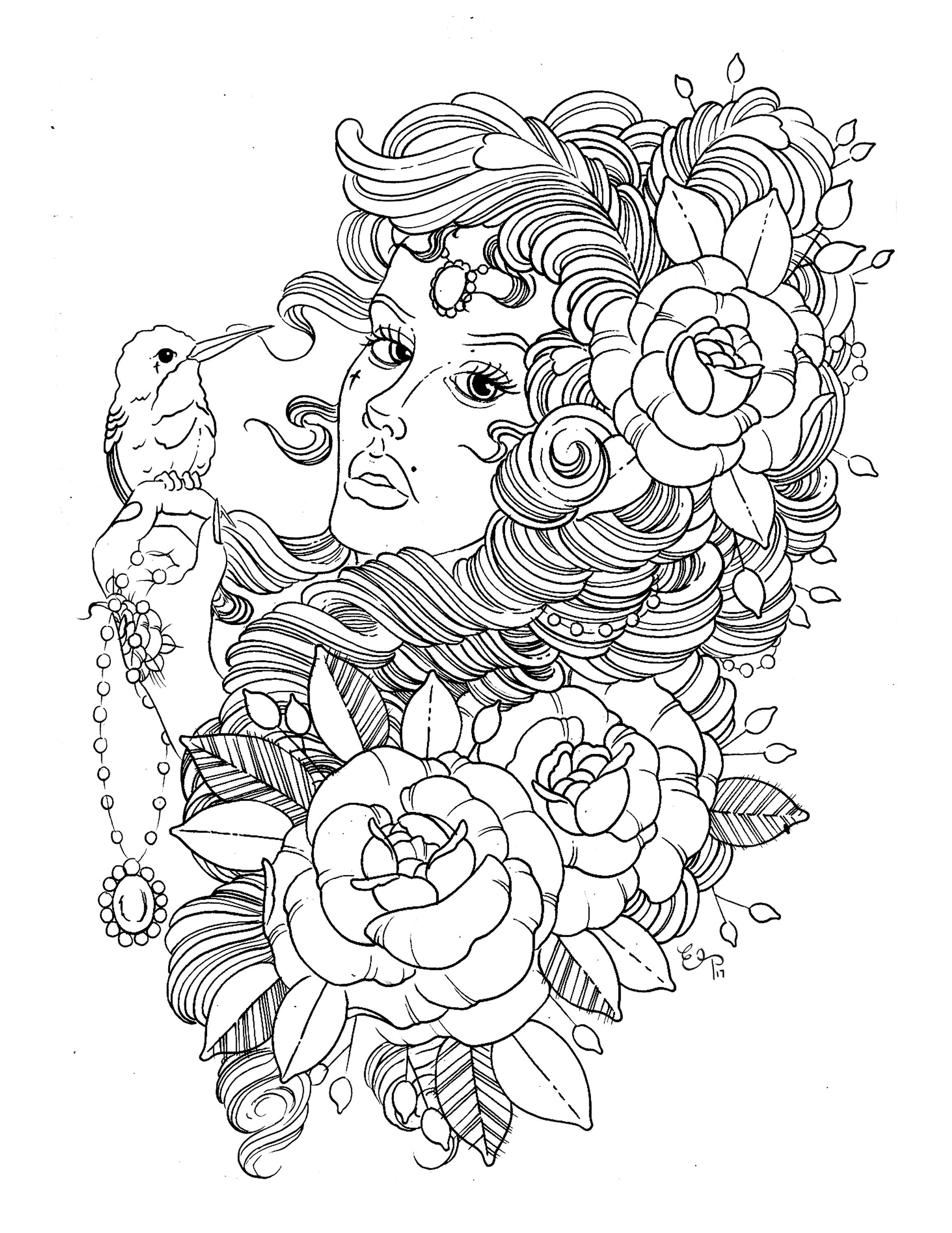 Downloadable Tattoo Designs of Girls - Etsy