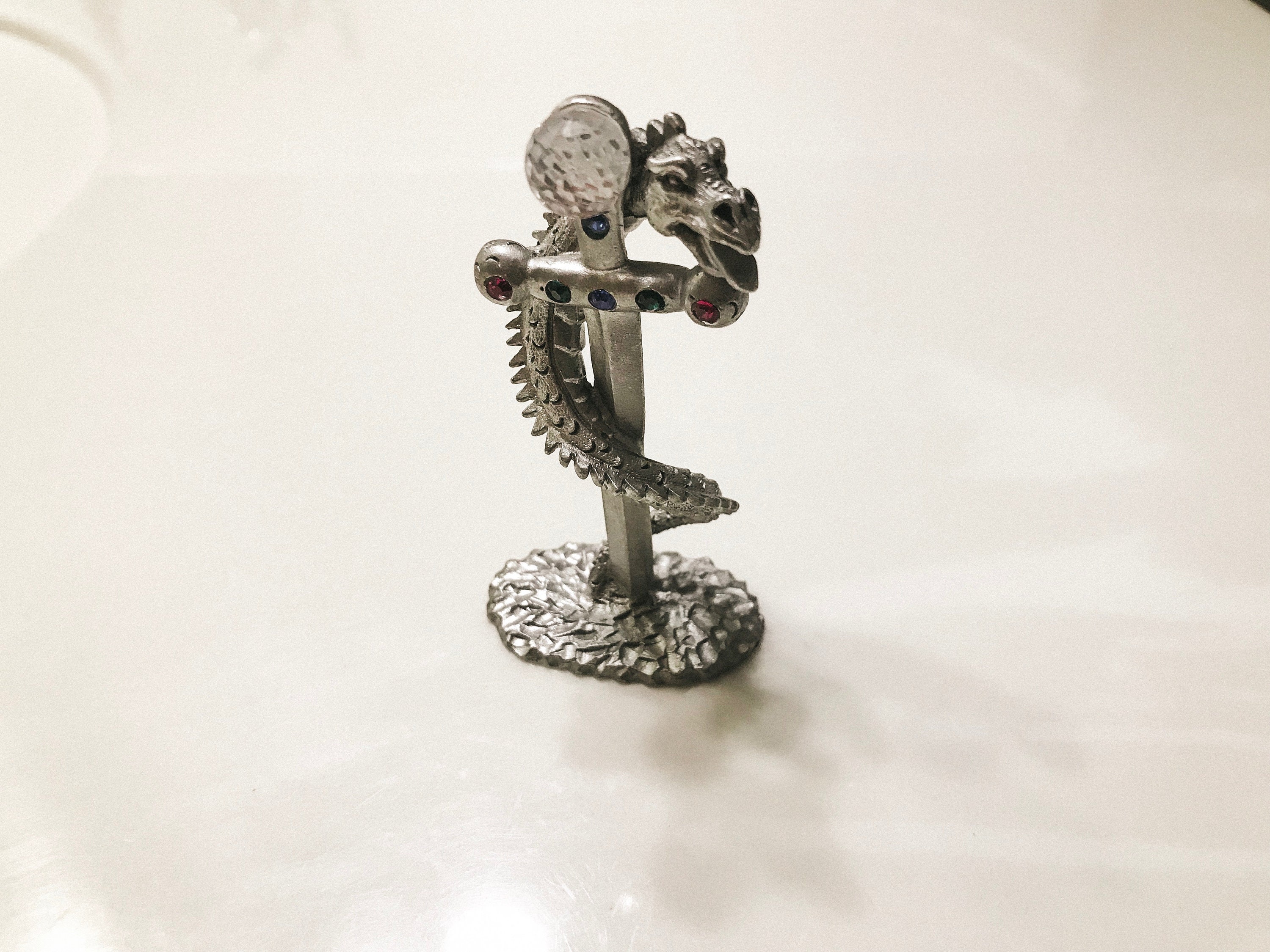 Set of 7 Vintage Pewter Fantasy Figurines - Etsy