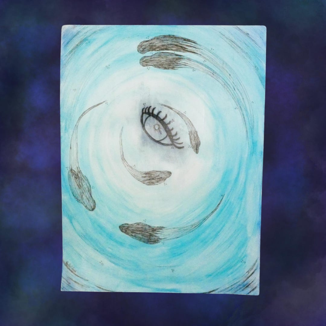 18 X 24 Inch Original Artwork | Watchful Gaze 2 Original Art | Pastel ...