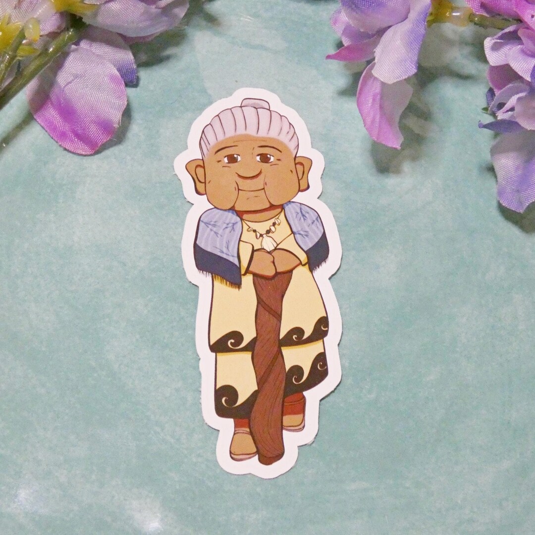 Lu-lu (grandma) Native American Art Sticker | Akimel and Tohono O'odham ...