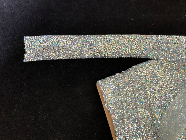 5 Yards Per Pack A/B Rhinestone Hot Fix Gold and Silver Trim 5 | Etsy