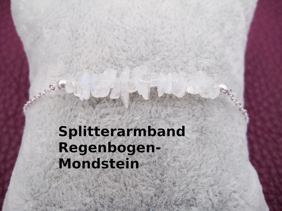 Splinter Bracelet Moonstone, Rainbow Moonstone, Birthday June, Raw ...