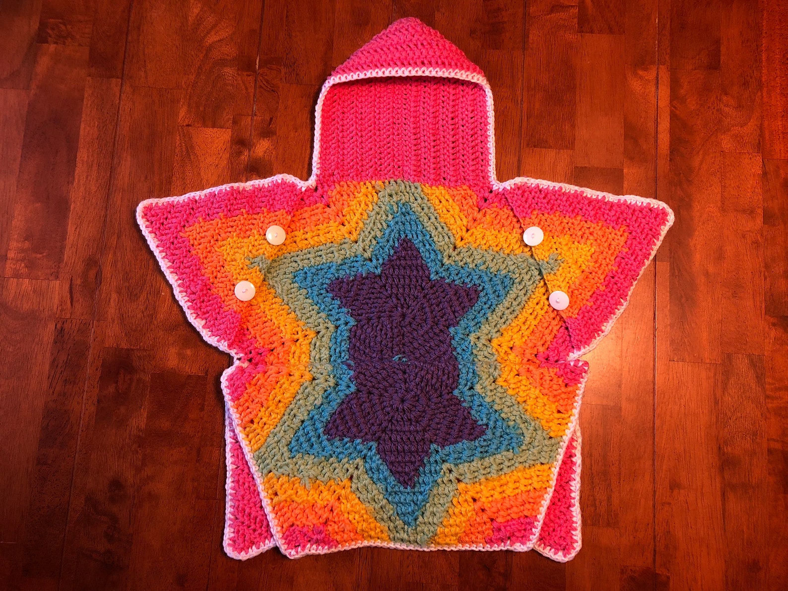 Rainbow Baby Star Blanket Wrap Purple Center - Etsy