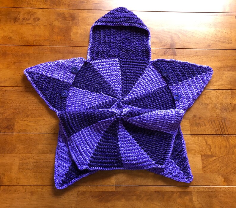 Pinwheel Purple Baby Star Blanket Wrap - Etsy