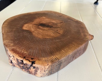 Live Edge Thick Cedar Round , Trivet, Board, Cake Stand, Centerpiece ...