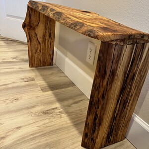 Live Edge Spalted Maple Bench, Rustic, Rare Find - Etsy