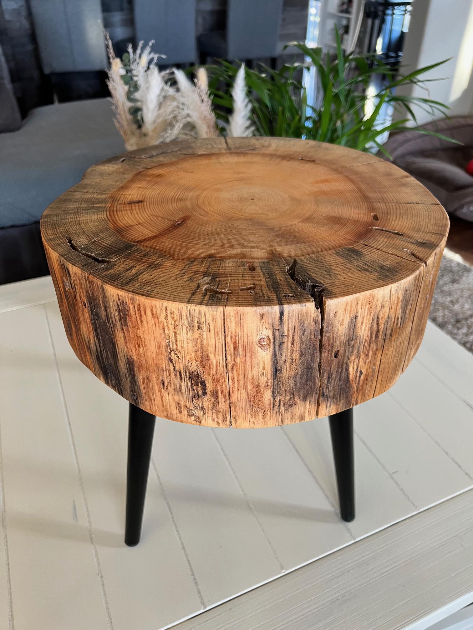 Live Edge Pine Table, Stool, Stand - Etsy