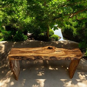 Live Edge Spalted Maple Bench, Rustic, Rare Find - Etsy