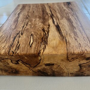Spalted Maple Chopping Block, Live Edge Board, Rare Find, Unique ...