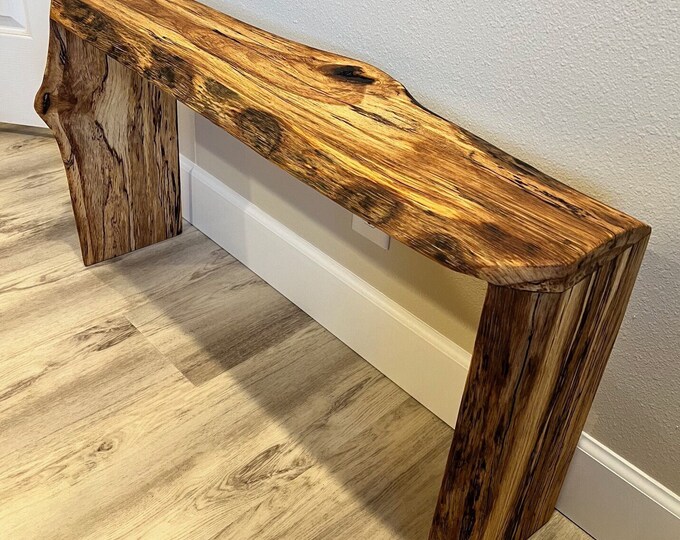 Live Edge Spalted Maple Bench, Rustic, Rare Find - Etsy