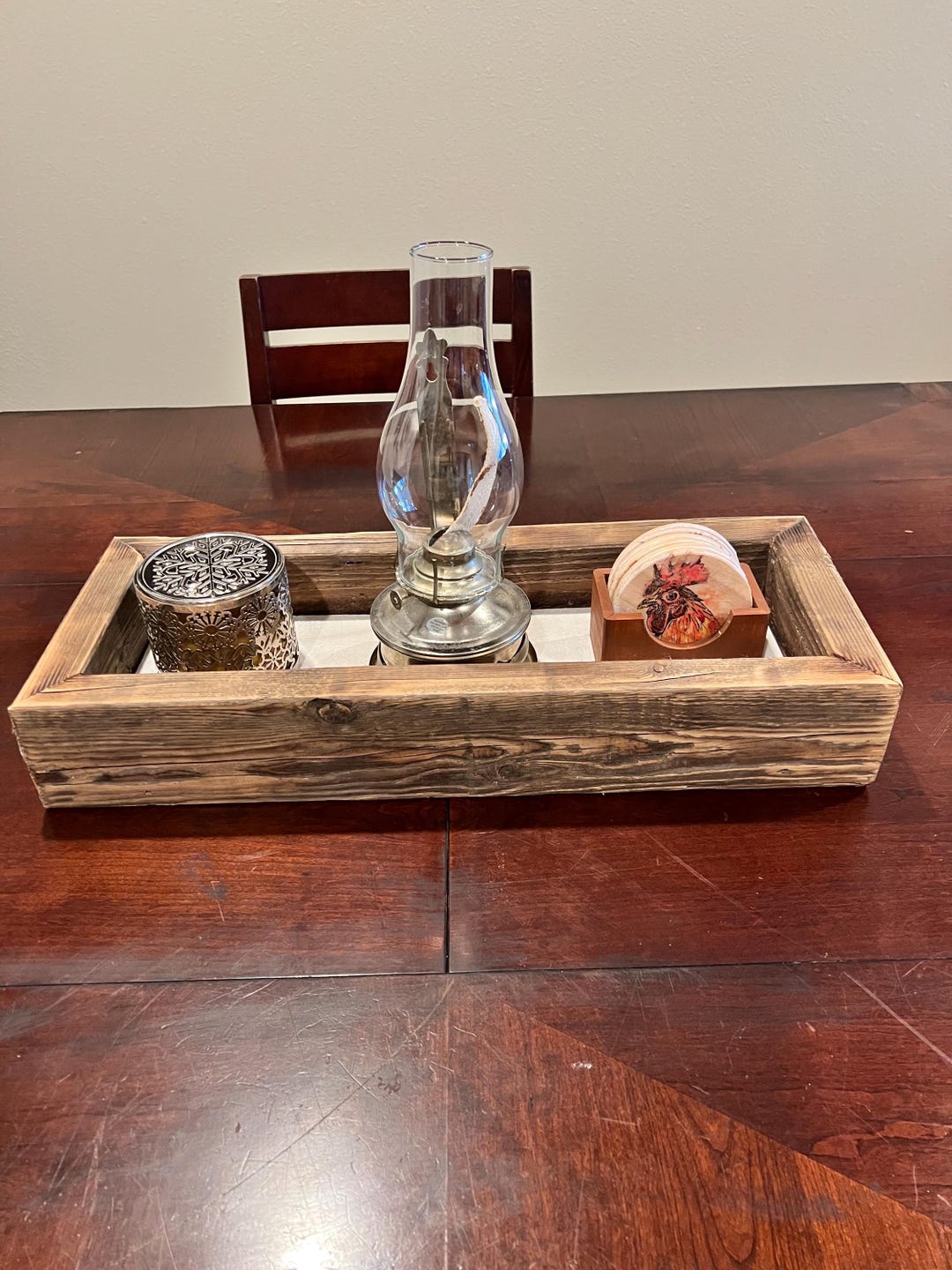 Rustic Farmhouse Centerpiece Box - Etsy