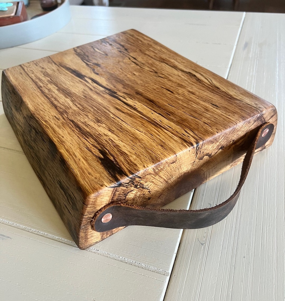 Spalted Maple Chopping Block, Live Edge Board, Rare Find, Unique ...