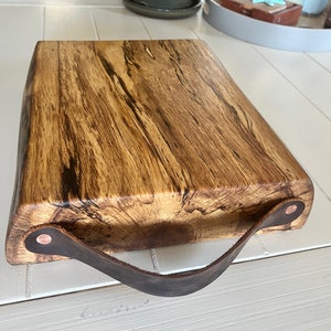 Spalted Maple Chopping Block, Live Edge Board, Rare Find, Unique ...