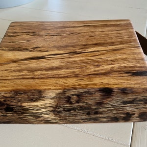 Spalted Maple Chopping Block, Live Edge Board, Rare Find, Unique ...
