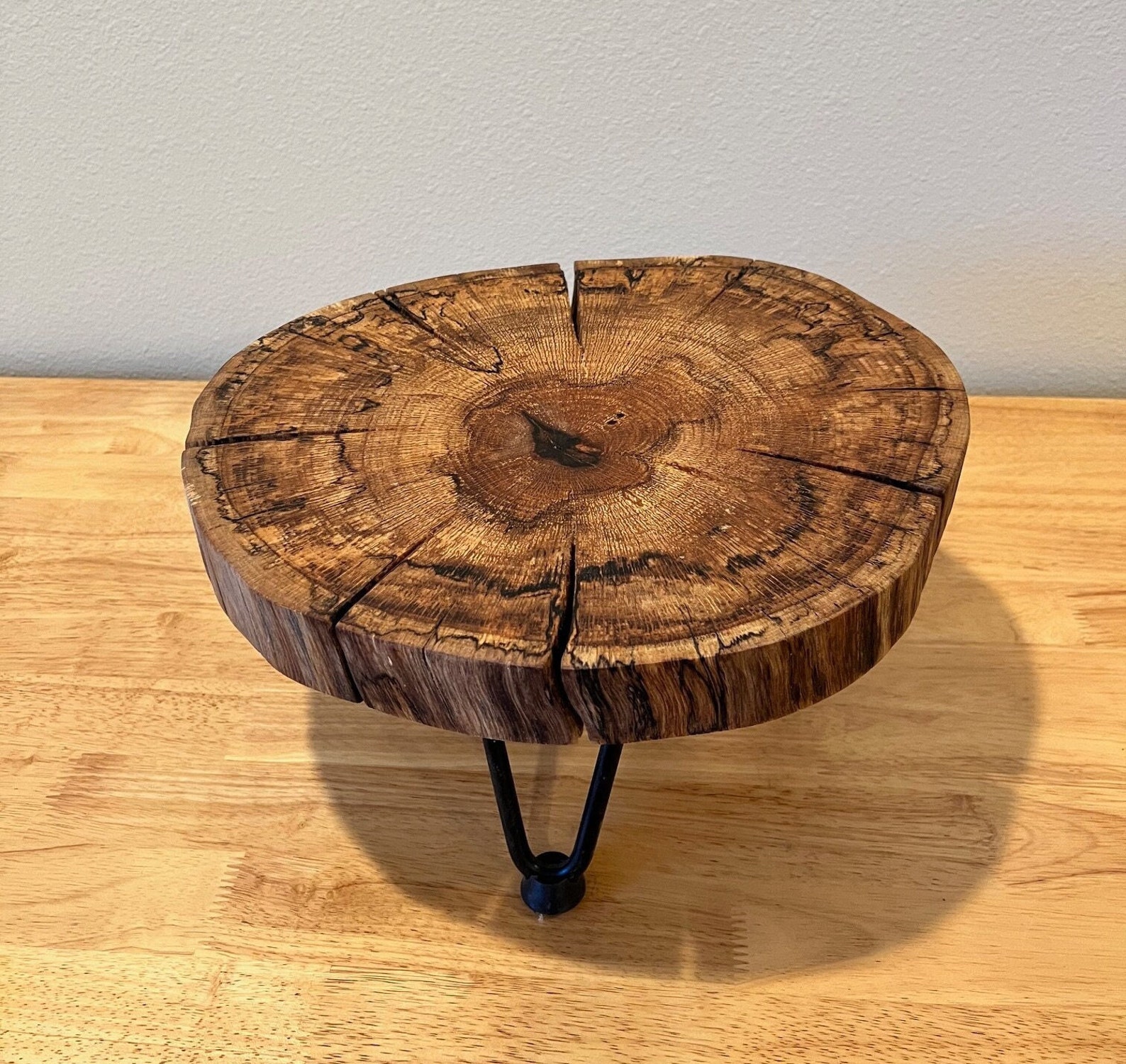 Spalted Maple Plant Stand, Cake Stand, Stool, Round - Etsy