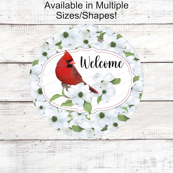 Cardinal Welcome Sign - Etsy