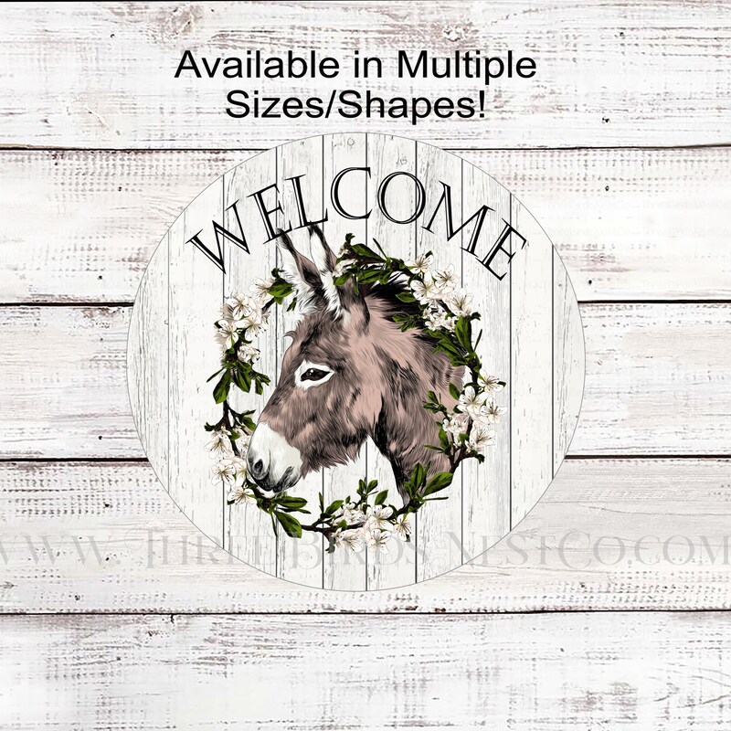 Wreath Signs Donkey - Etsy